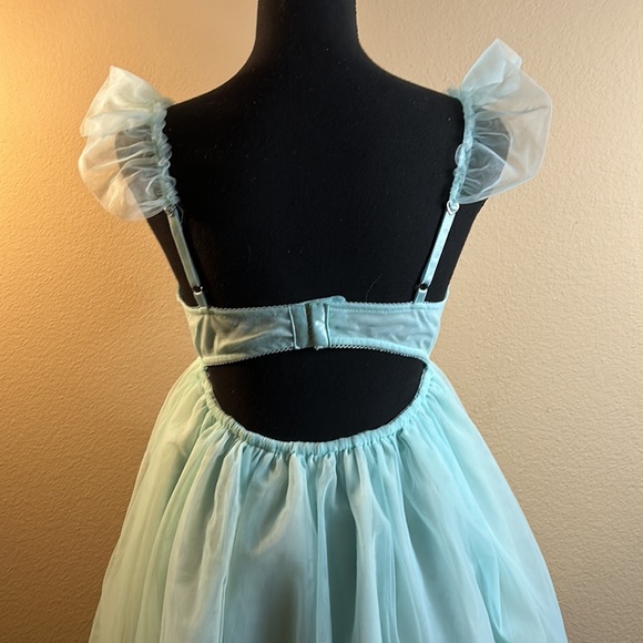 Forever 21 | Dresses | Short Aqua Tulle Poofy Dress | Poshmark